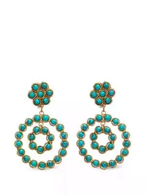 Sylvia Toledano Happy Flower Malachite Earrings - Blue