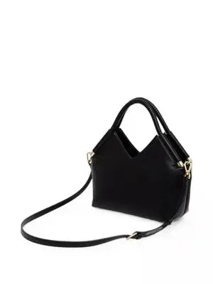 TWINSET Asymmetric Tote Bag With Logo Plaque