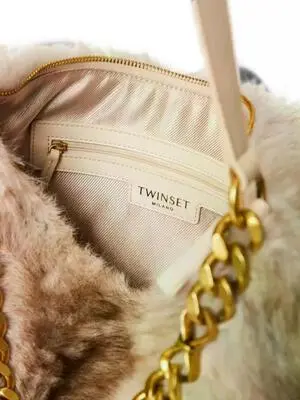 TWINSET Faux Fur Tote Bag