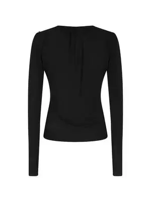 Sportmax Ruched V-neck Top