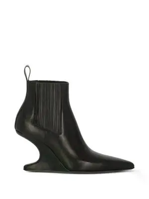 Rick Owens Cantilever Leather Heeled Chelsea Boots - Black