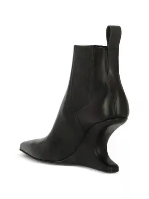 Rick Owens Cantilever Leather Heeled Chelsea Boots