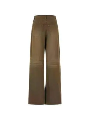 MAISON MARGIELA Pleated Straight-leg Jeans - Brown