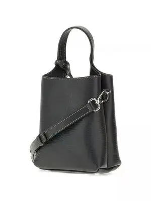 TOD'S Timeless Pebbled Leather Bucket Bag - Black