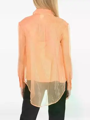 Baum Und Pferdgarten Sheer Organza Shirt With Classic Collar