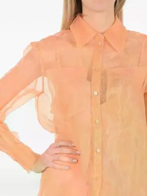 Baum Und Pferdgarten Sheer Organza Shirt With Classic Collar
