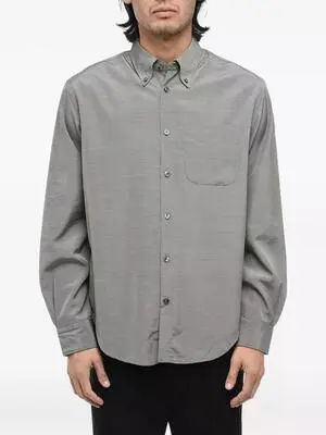 4SDESIGNS Asymmetric Micro Pied-de-poule Shirt
