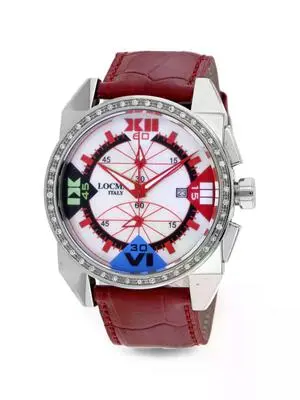 Locman Diamond Classic 46mm Watch - White