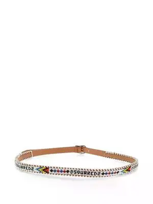 Dsquared2 Embellished Leather Belt