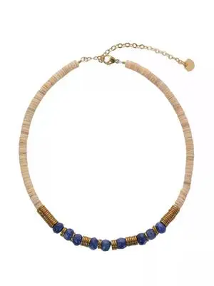 HIJAS DE PUKA Paulina Agate Shell Necklace - Gold