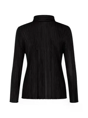 Issey Miyake Pleated Button-up Shirt - Black