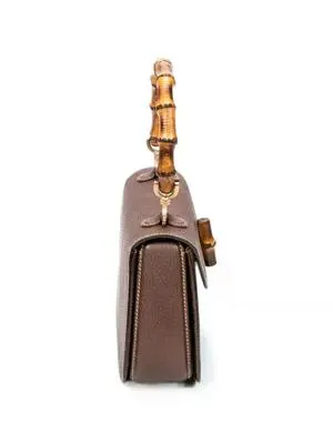 Gucci Bamboo Top Handle Tote Bag - Brown