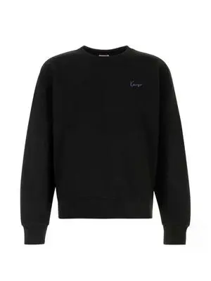 Kenzo Signature Logo-embroidered Sweater - Black