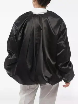 We11Done Draped Satin Bomber Jacket