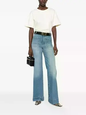 Victoria Beckham Alina Patch-pocket Wide-leg Jeans