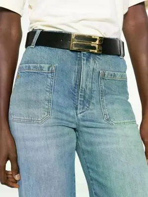 Victoria Beckham Alina Patch-pocket Wide-leg Jeans