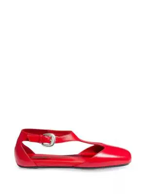 LIVIANA CONTI Liviana Conti Eva T-Bar Buckle-Fastening Ballet Flats