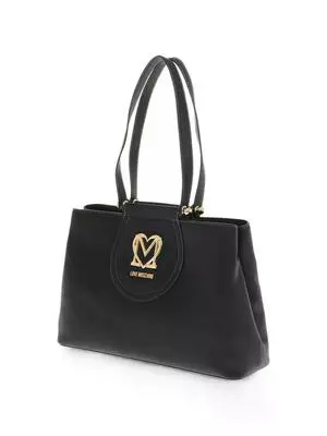 Moschino Logo Plaque Tote Bag