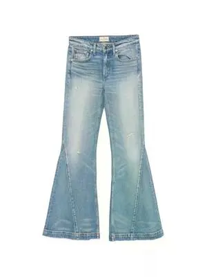 ANTIK DENIM Faded Flared-leg Jeans - Blue