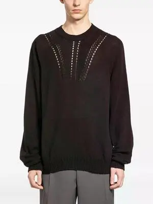 JIL SANDER Cut-out-detail Sweater - Black