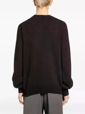 JIL SANDER Cut-out Detail Crew Neck Sweater
