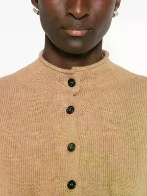 Khaite High-neck Button-up Cardigan