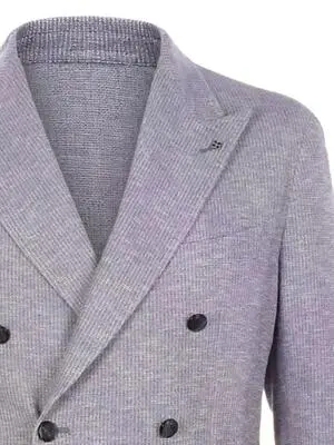 Tagliatore Double-breasted Peaked-lapel Blazer - Blue