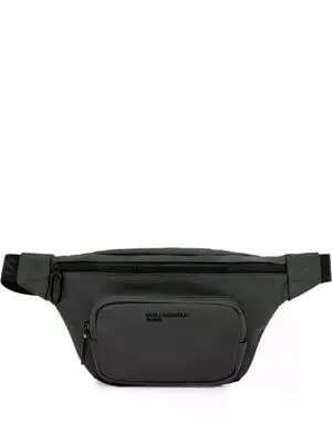 Karl Lagerfeld Logo-embossed Front-pocket Belt Bag - Green