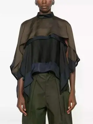 Sacai Layered Semi-sheer Blouse