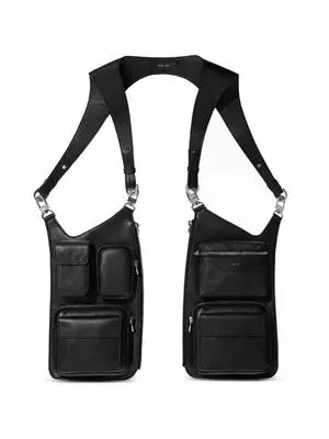 Amiri Leather Harness Bag - Black