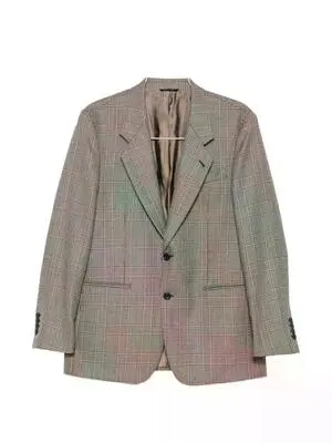 REVERES 1949 Prince Of Wales Check Single-breasted Blazer - Neutrals