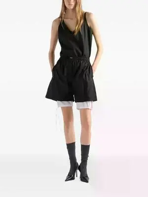Prada Re-nylon Wide Leg Shorts