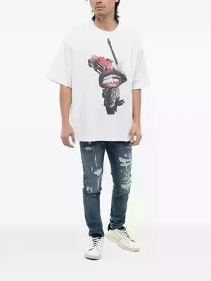 John Richmond Rhinestone-embellished Graphic-print T-shirt