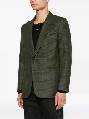 REVERES 1949 Houndstooth-pattern Single-breasted Blazer
