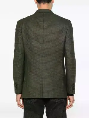 REVERES 1949 Houndstooth-pattern Single-breasted Blazer