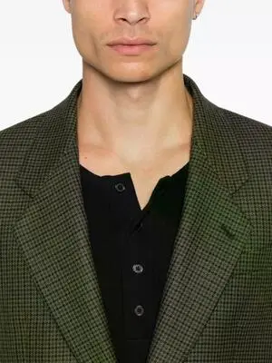 REVERES 1949 Houndstooth-pattern Single-breasted Blazer