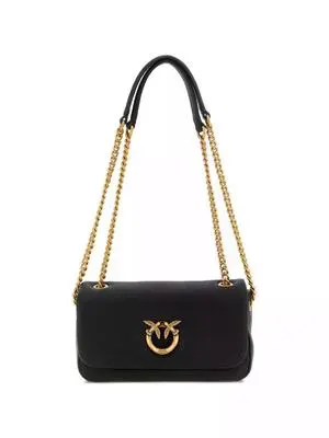 Pinko Love Birds Buckle Shoulder Bag - Black