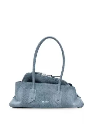 Attico Denim-effect Shoulder Bag - Blue