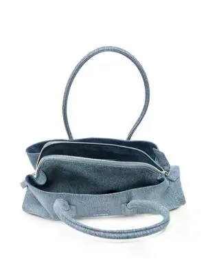Attico Denim-effect Shoulder Bag
