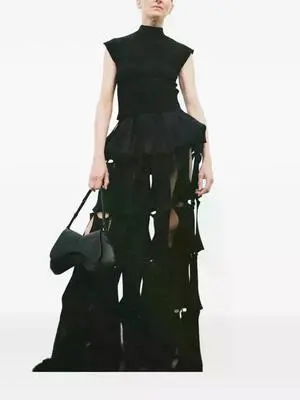 A.W.A.K.E. Mode Knitted High Neck Sleeveless Top