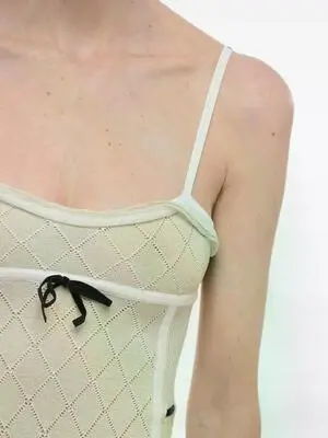 CORMIO Mini Dress With Ruffle Hem And Cut-out Detail