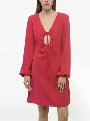P.a.r.o.s.h Trapeze Lacing Detail Mini Dress