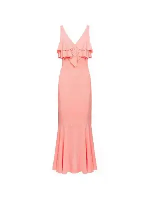 TWINSET Ruffle-trim Maxi Dress - Pink