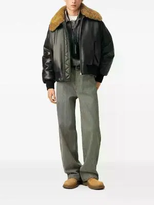AMI Paris Lamb-leather Padded Jacket