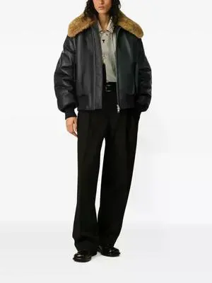 AMI Paris Lamb-leather Padded Jacket