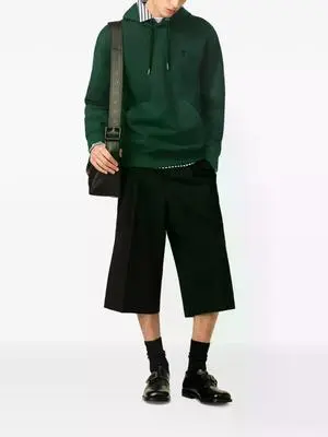 AMI Paris Cotton Hoodie With De Coeur Embroidery