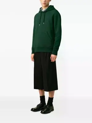 AMI Paris Cotton Hoodie With De Coeur Embroidery