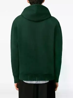 AMI Paris Cotton Hoodie With De Coeur Embroidery
