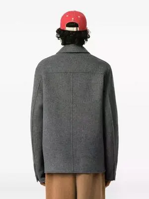 AMI Paris Button-down Wool And Cashmere Jacket