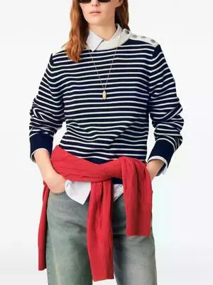 AMI Paris Sailor Striped Wool Crewneck Sweater